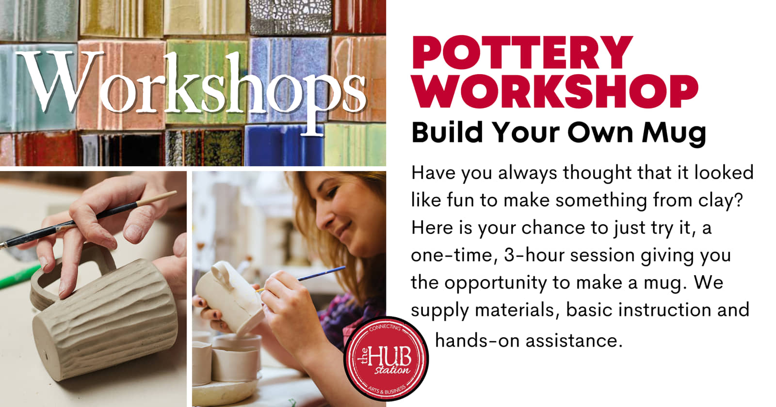 HAND BUILT POTTERY MUG – WORKSHOP | The Hub Station